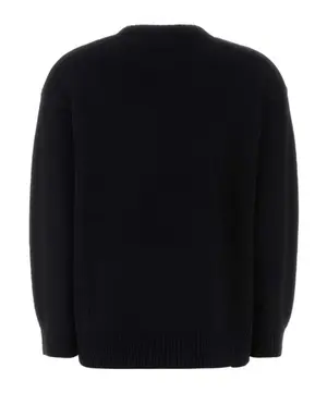Max Mara 1951" Textured Crewneck Jumper - Black