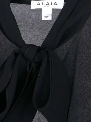 Alaïa Georgette Blouse With Scarf Detail
