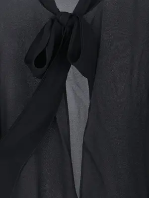 Alaïa Georgette Blouse With Scarf Detail