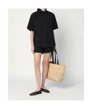 LOULOU STUDIO Classic Collar Short Sleeve Shirt