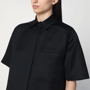 LOULOU STUDIO Classic Collar Short Sleeve Shirt
