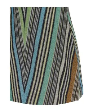 Missoni Striped Cut-out Sleeveless Mini Dress
