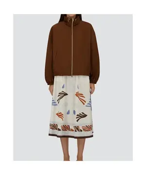 Herno Long Sleeve Zipper Jacket - Brown