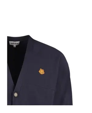 Kenzo Embroidered Tiger V-neck Cardigan