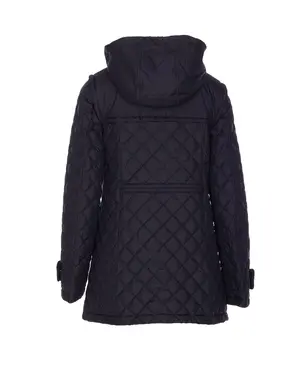 Moncler Long Sleeve Quilted Down Jacket With Zip Closure - Midnight Blue
