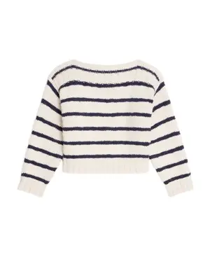 CELINE Celine Striped Cashmere Boat Neck Jumper