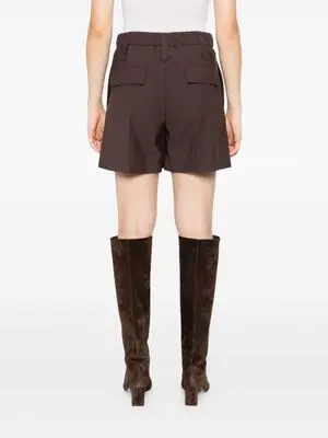 Brunello Cucinelli Pleated Tailored Shorts - Brown