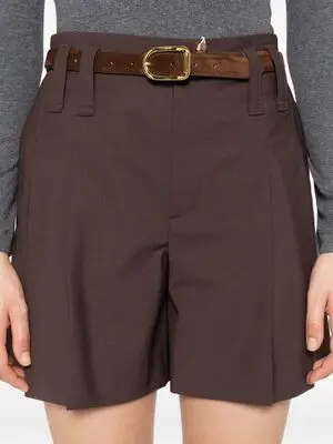 Brunello Cucinelli Pleated Tailored Shorts - Brown