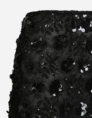 Dolce & Gabbana Sequin Embellished Skirt