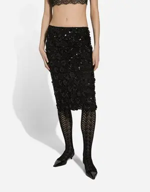Dolce & Gabbana Sequin Embellished Skirt