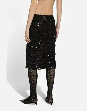 Dolce & Gabbana Sequin Embellished Skirt