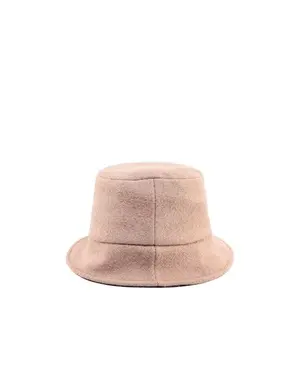 Fendi Felted Wool-silk Bucket Hat - Nude