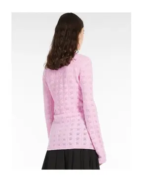 Sportmax Geometric Stitch Perforation Pullover