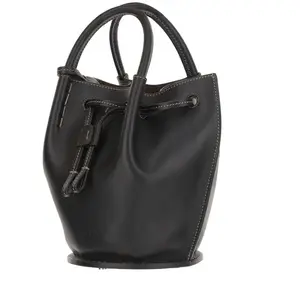 TOD'S Buz Drawstring Mini Bucket Bag - Black