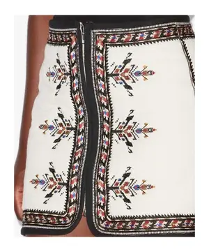 Isabel Marant Étoile Zeria Embroidered Mini Skirt