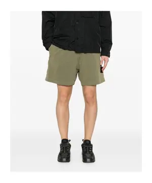 Stone Island Logo Patch Old Effect Shorts - Gray