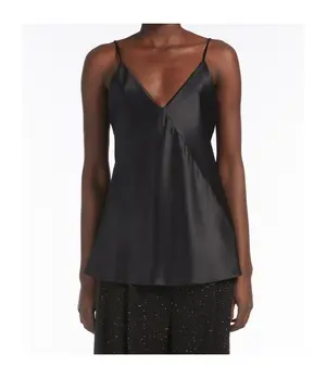 Max Mara Metello V-neck Sleeveless Top - Black