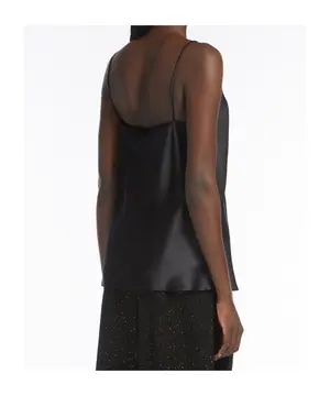 Max Mara Metello V-neck Sleeveless Top - Black