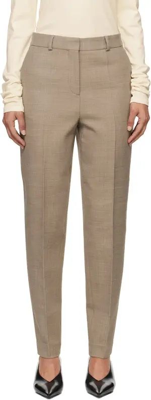 TOTEME Mélange-effect Tailored Trousers