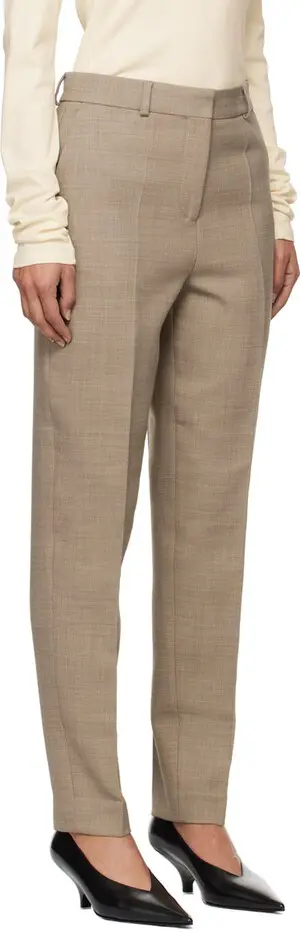 TOTEME Mélange-effect Tailored Trousers