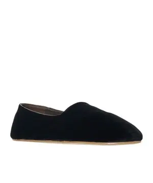 THE ROW Ponti Flat Slipper - Black