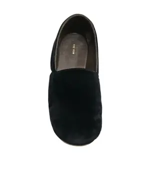 THE ROW Ponti Flat Slipper - Black