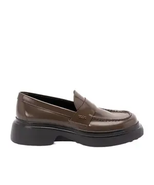 TOD'S Logo Plaque Slip-on Loafers - Black