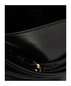 Moschino Tie Me Logo Embossed Small Tote Bag - Black