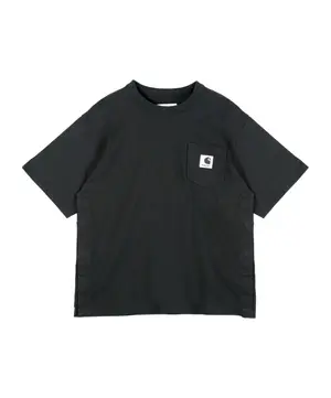 Sacai X Carhartt Wip Logo Patch Crewneck T-shirt - Black