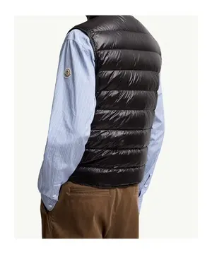Moncler Gui Packable Zip-up Padded Gilet - Black