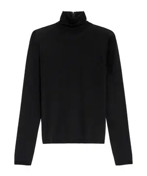 Max Mara Adina Turtleneck Long-sleeved Jumper - Black