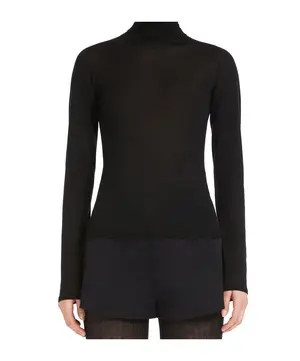 Max Mara Adina Turtleneck Long-sleeved Jumper - Black