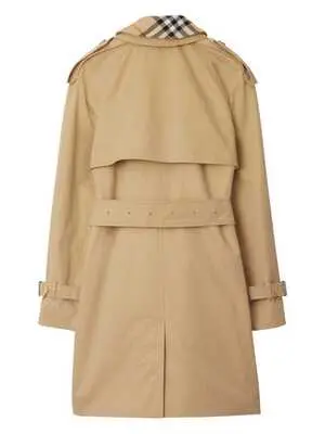 Burberry Double Breasted Belted Trench Coat