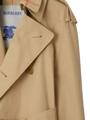 Burberry Double Breasted Belted Trench Coat