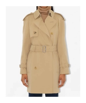 Burberry Double Breasted Belted Trench Coat