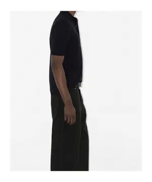 Burberry Logo Embroidered Knitted Polo Shirt