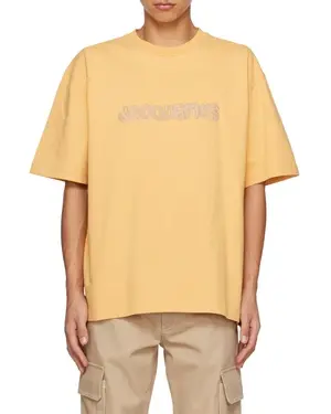 Jacquemus Raphia Embroidered Logo T-shirt