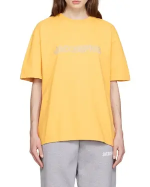 Jacquemus Raphia Embroidered Logo T-shirt