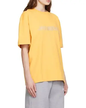 Jacquemus Raphia Embroidered Logo T-shirt