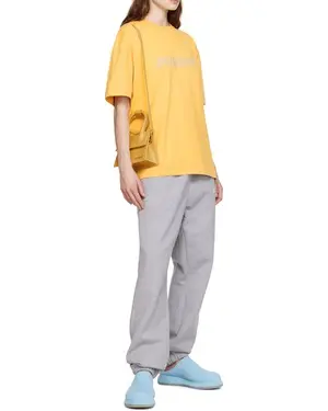 Jacquemus Raphia Embroidered Logo T-shirt