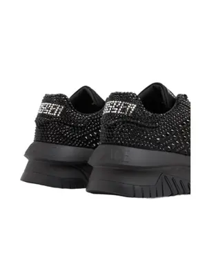 Versace Odissea Crystal-embellished Sneakers