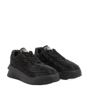 Versace Odissea Crystal-embellished Sneakers