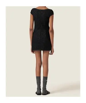 Miu Miu Lamé Bouclé Mini Dress