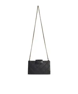 Tory Burch Fleming Mini Chain Wallet - Black