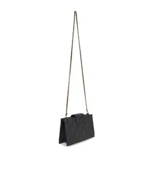 Tory Burch Fleming Mini Chain Wallet - Black