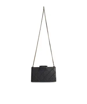 Tory Burch Fleming Mini Chain Wallet - Black