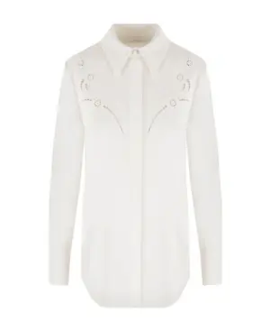 Chloé Lace Detailed Long Sleeve Shirt - No