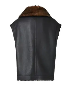Fendi Ff Buckle Shearling Gilet