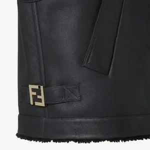 Fendi Ff Buckle Shearling Gilet