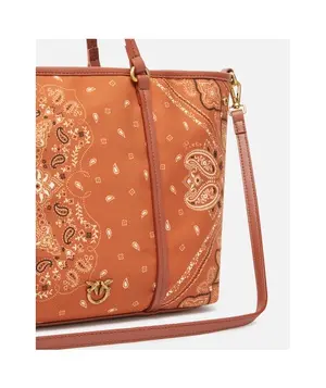 Pinko Printed Top Handle Bag
